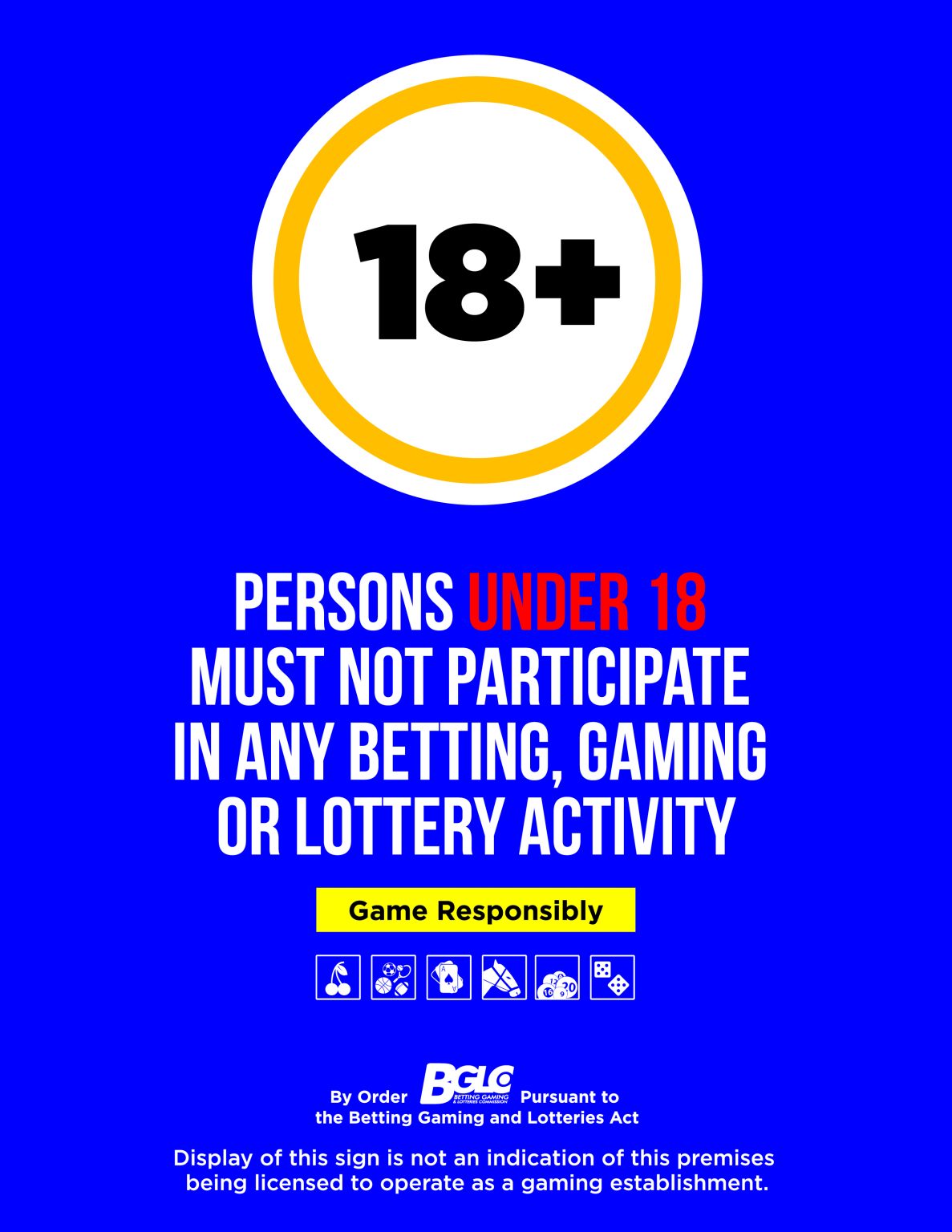 Responsible Gaming Code of Conduct - Betting, Gaming & Lotteries Commission